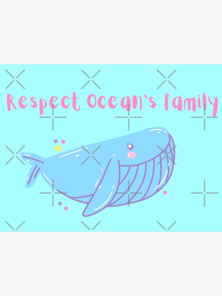 "Respect Ocean's family" Sticker by JINNAEM | Redbubble