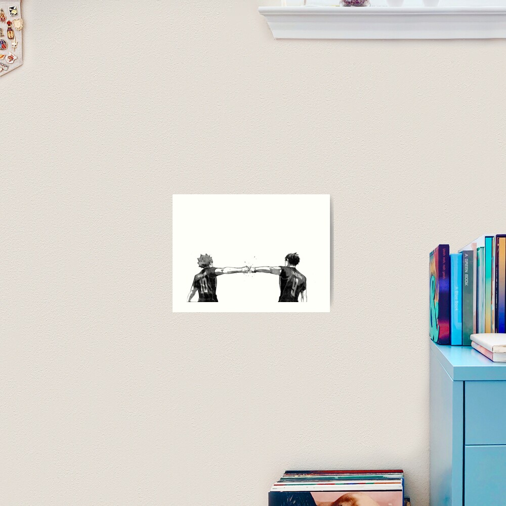 "Haikyuu Final Chapter Hinata Kageyama Fist Bump" Art Print by ktelisa ...