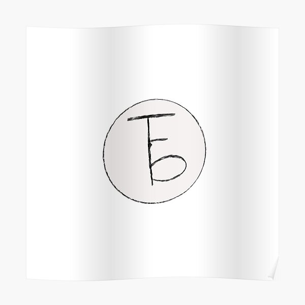 "tfb circle logo" Poster for Sale by glitterbrowsoph | Redbubble