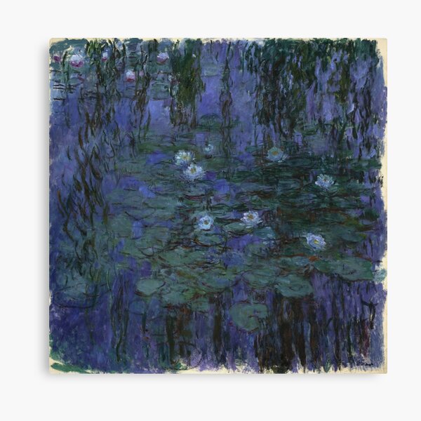 "Claude Monet - Blue Water Lilies (1916 - 1919)" Canvas Print for Sale ...