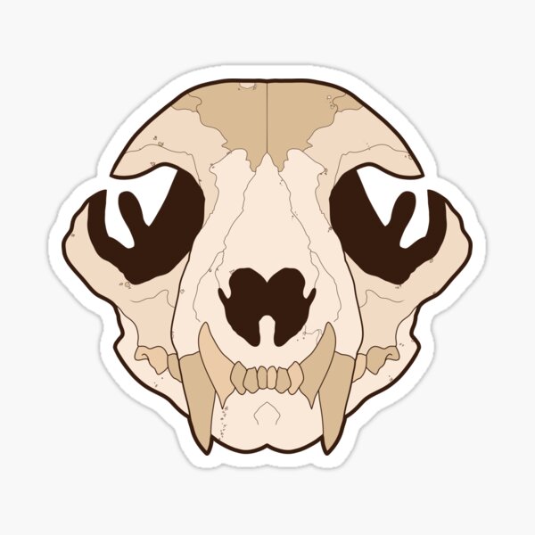 "Animal Skull" Sticker by AceLlama | Redbubble