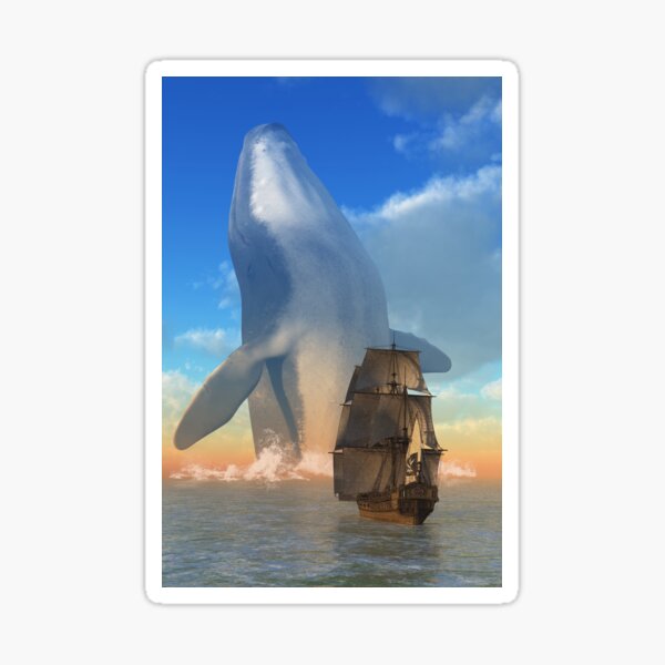 "The Whale God" Sticker by DanielEskridge | Redbubble