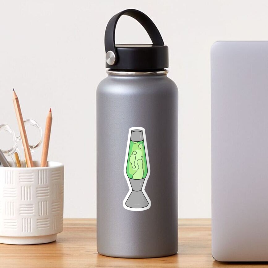 "Dynamic Green Lava Lamp" Sticker for Sale by PaulinaS | Redbubble