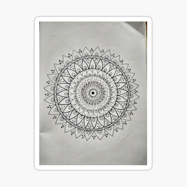 "Mandal Art" Sticker for Sale by MyKalakrith | Redbubble