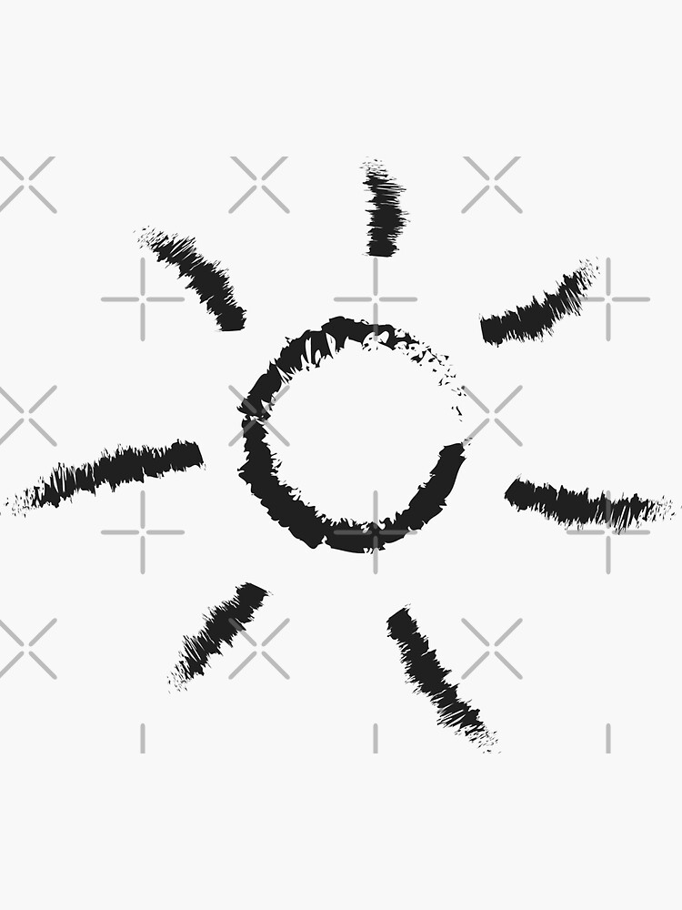 " black sun" Sticker for Sale by IDesign23 | Redbubble