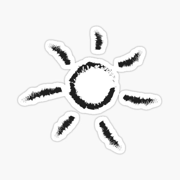" black sun" Sticker for Sale by IDesign23 | Redbubble