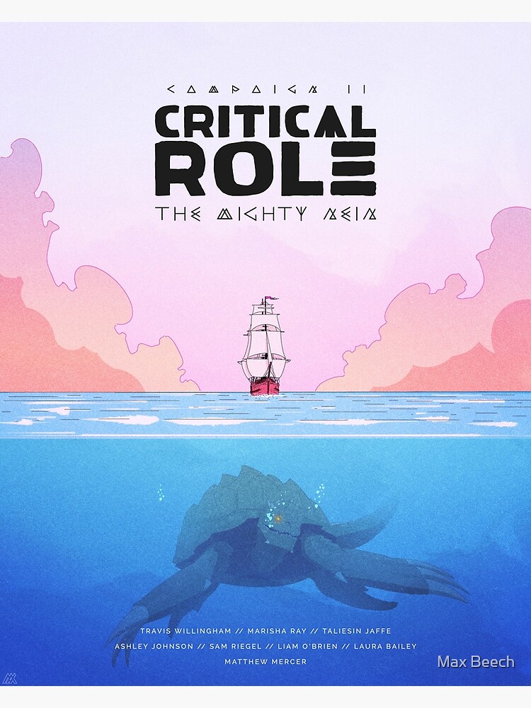 "Critical Role Campaign 2 Poster" Art Print by maxwellthebeech | Redbubble