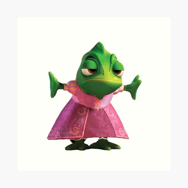 "Pascal the Chameleon from Disney Tangled" Art Print for Sale by ...