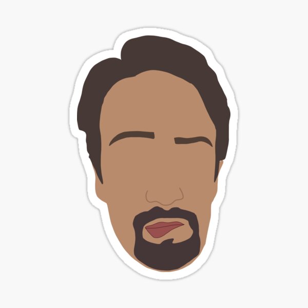 "lin manuel miranda meme" Sticker by Susanadrg | Redbubble
