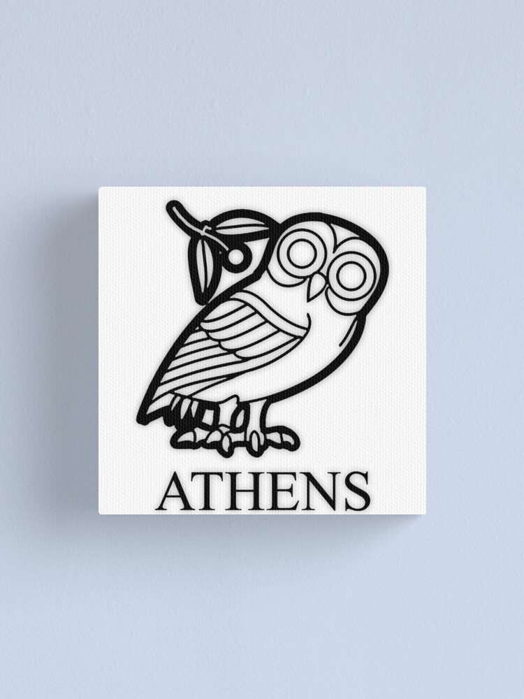 "Athens owl of Athena" Canvas Print for Sale by JamesNicholls | Redbubble