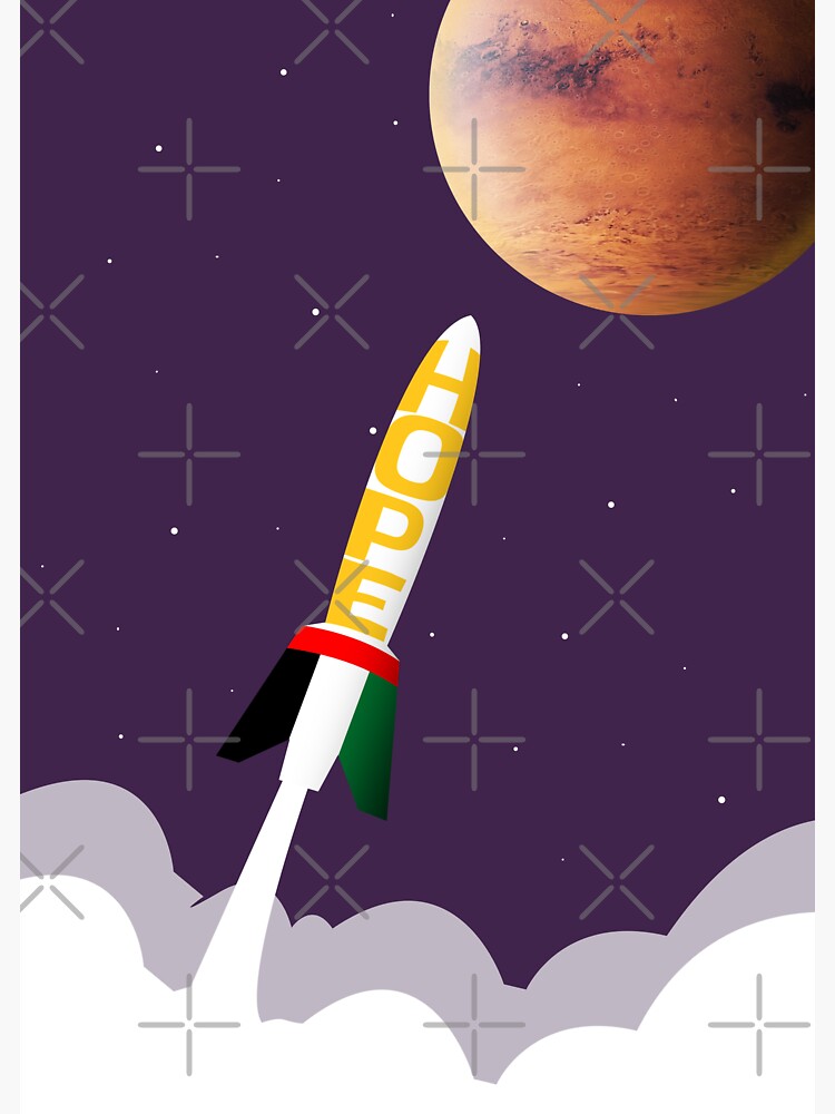 "Hope probe emirates Mars Mission UAE" Sticker for Sale by Mo5tar ...