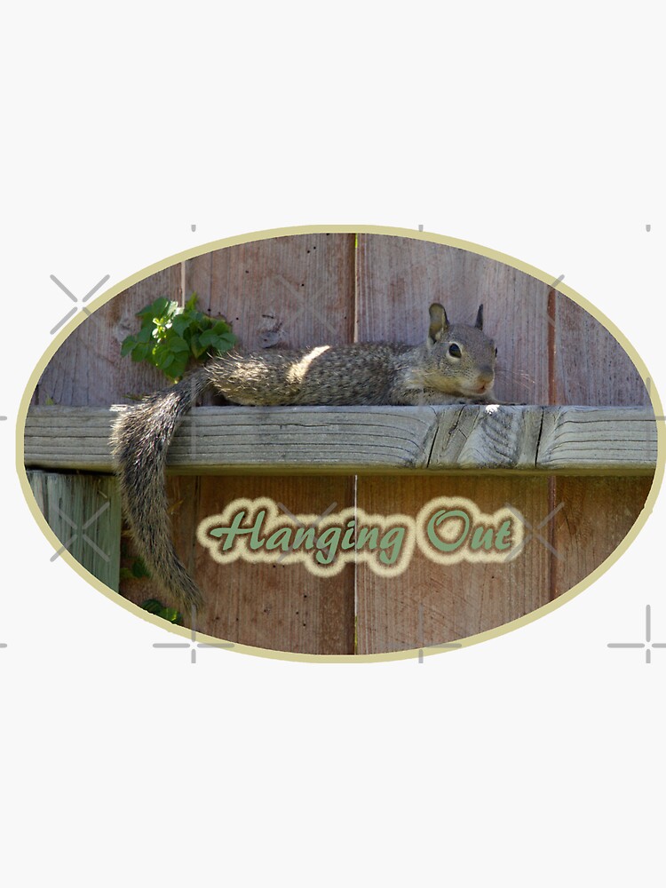 "Hanging Out" Sticker for Sale by CarolM | Redbubble