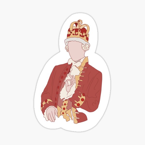 "King George hamilton" Sticker for Sale by Phanlovato | Redbubble