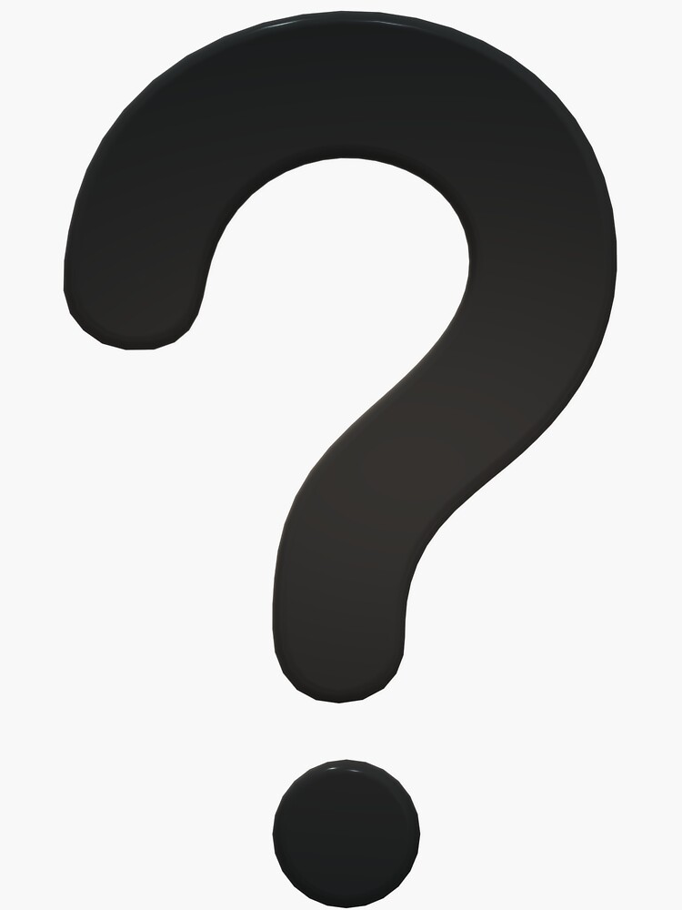 "QUESTION MARK MASK" Sticker for Sale by MOUKI96 | Redbubble