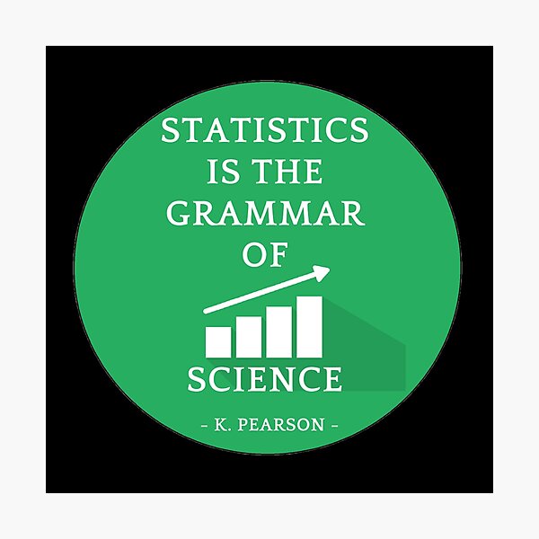 Lámina fotográfica «La estadística es la gramática de la ciencia - Cita ...