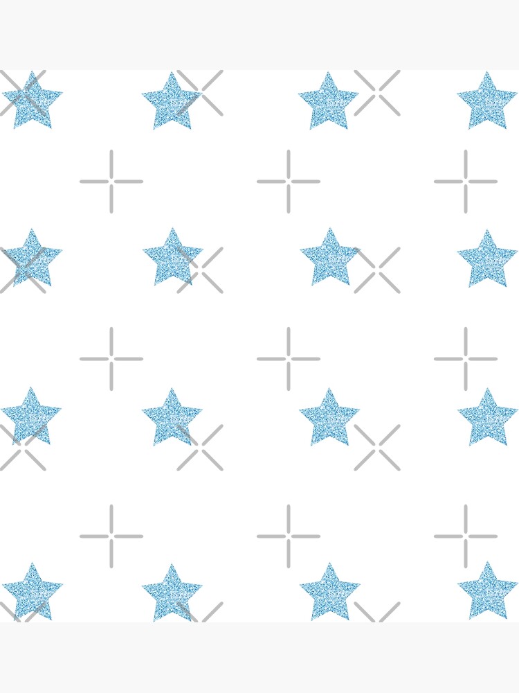 "Light Blue Mini Stars " Poster by ryederosa | Redbubble