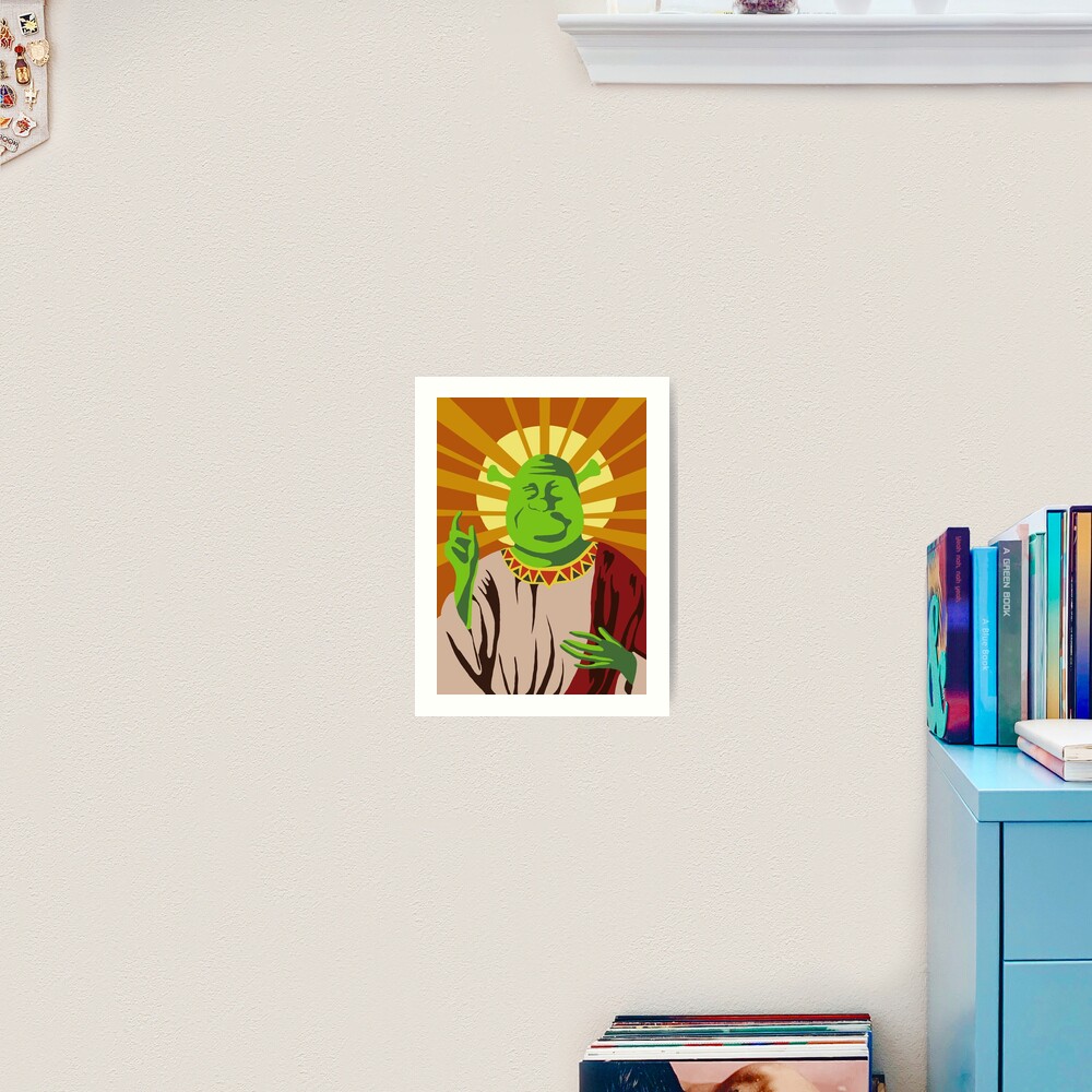 "The Holy Shrek" Art Print for Sale by Lauraturnip | Redbubble