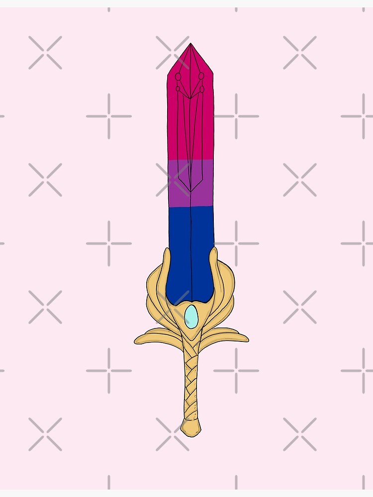 Poster « Épée She-Ra PRIDE Bi », par HorseHeadArtz | Redbubble