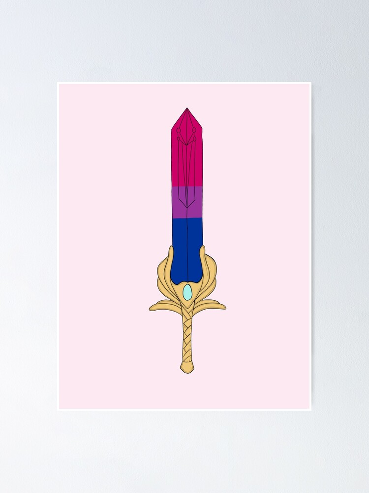 Poster « Épée She-Ra PRIDE Bi », par HorseHeadArtz | Redbubble