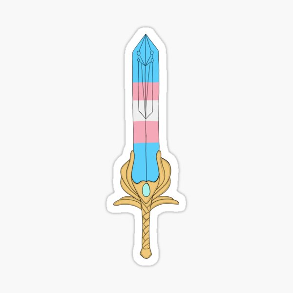 "She-Ra PRIDE Sword Trans" Sticker for Sale by HorseHeadArtz | Redbubble