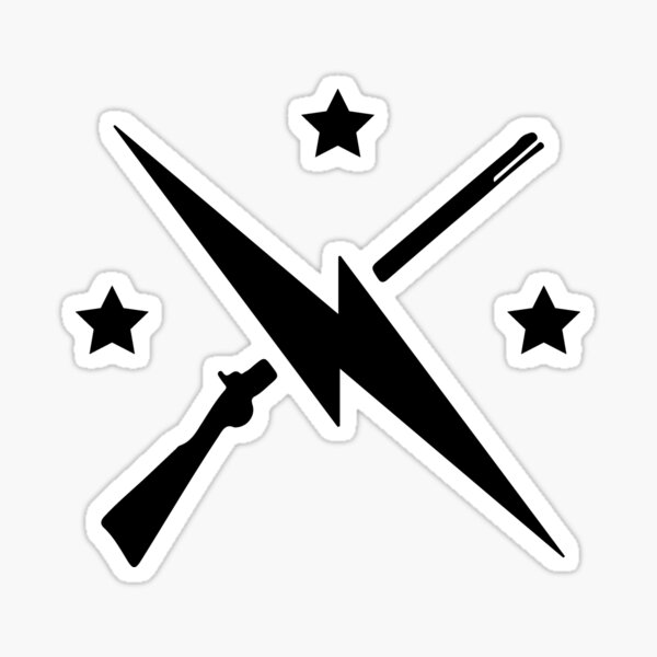 "Minutemen Logo (Black)" Sticker for Sale by Mercatus | Redbubble