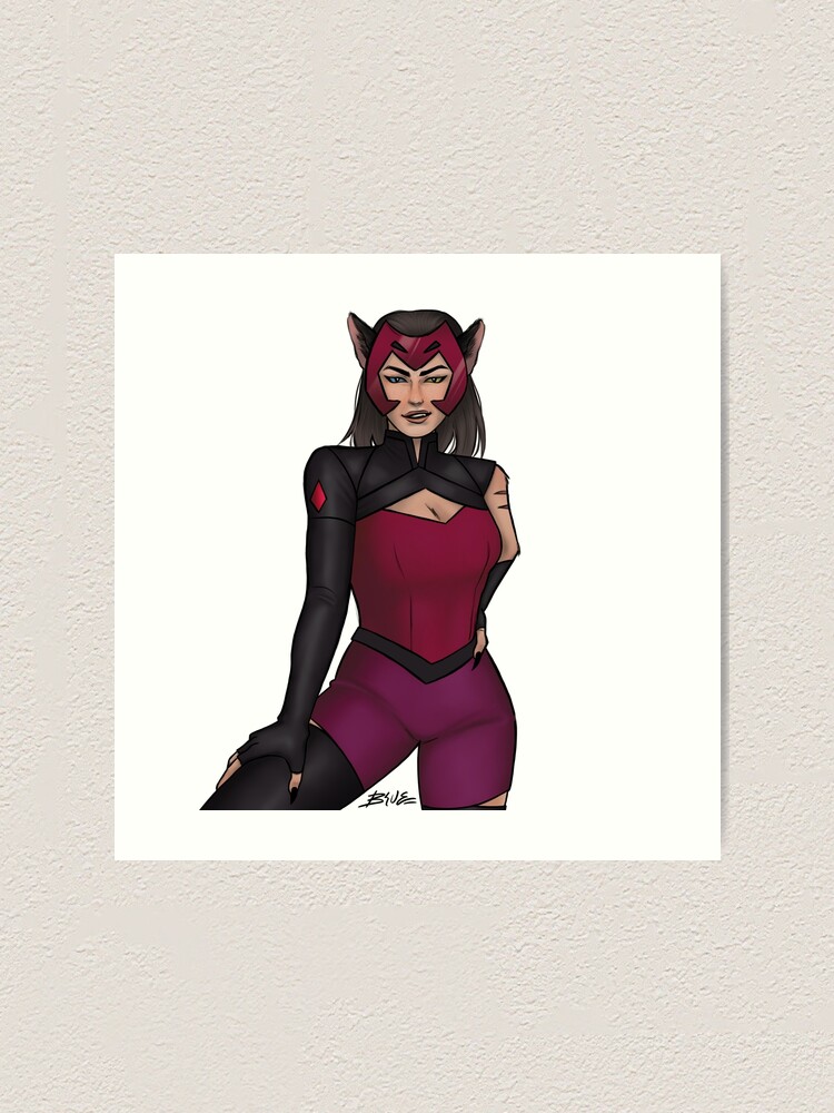 "realistic catra" Art Print for Sale by bubblebblue | Redbubble