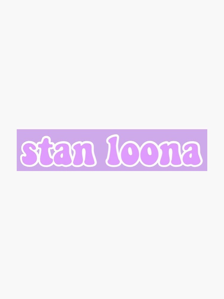 "stan loona " Sticker for Sale by cutekpcp | Redbubble
