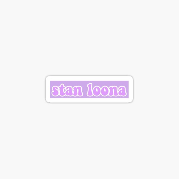 "stan loona " Sticker for Sale by cutekpcp | Redbubble