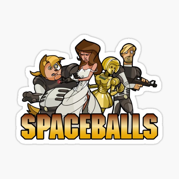 "Spaceballs - Caricature" Sticker for Sale by rickelodeon | Redbubble