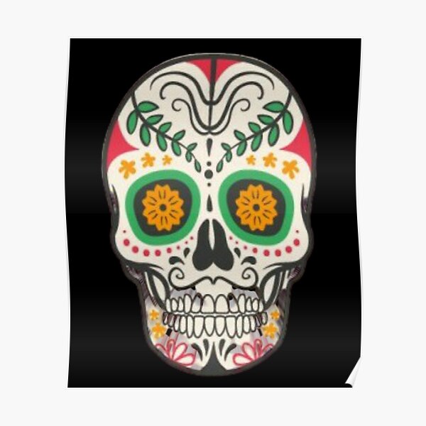 " Skull Mexico City,a skull full of maggots" Poster for Sale by ...