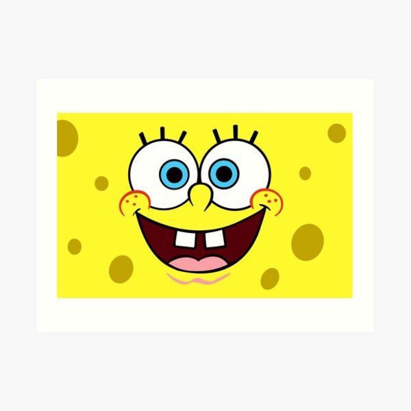"Spongebob Face" Art Print for Sale by ebznjie01 | Redbubble