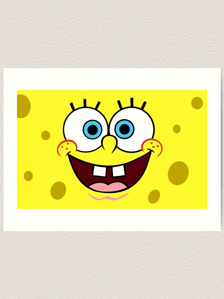 "Spongebob Face" Art Print for Sale by ebznjie01 | Redbubble