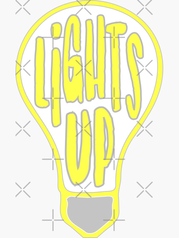 "Lights Up" Sticker for Sale by 1dxloverr | Redbubble