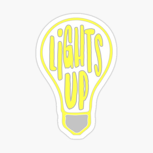 "Lights Up" Sticker for Sale by 1dxloverr | Redbubble
