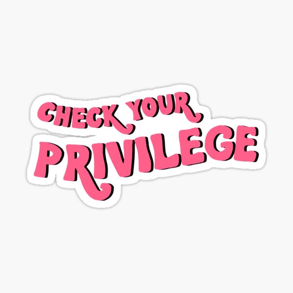 Check Your Privilege Stickers | Redbubble