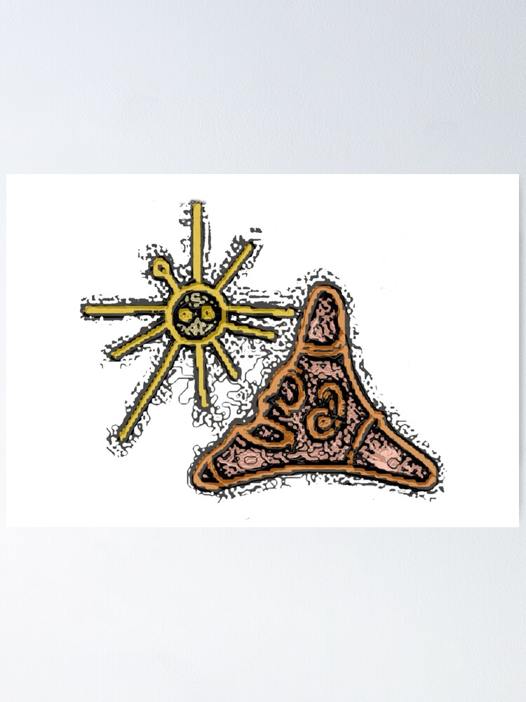 "Taíno Sun and Cemí Indigenous Symbols" Poster by liamaris | Redbubble