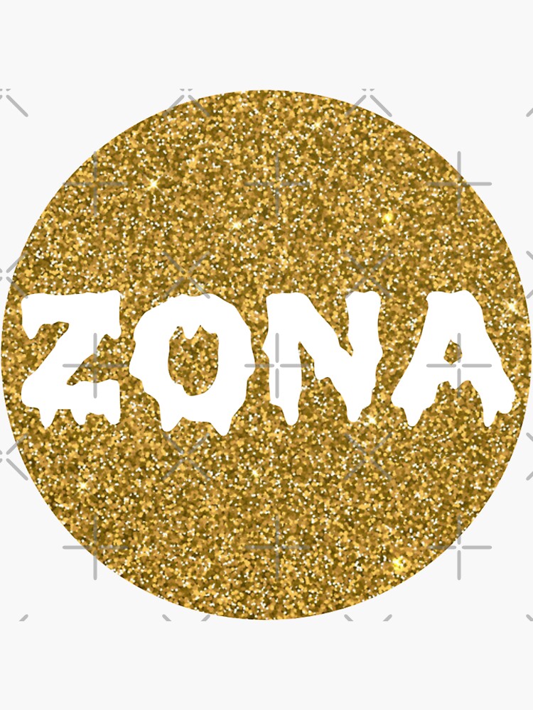 "Zona Glitter" Sticker for Sale by lolsammy910 | Redbubble