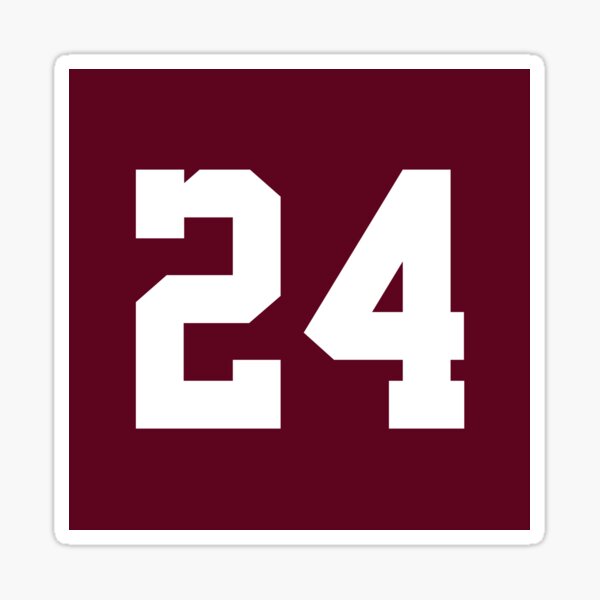 "Stiles Stilinski’s Lacrosse Number #24" Sticker for Sale by Noellefr ...