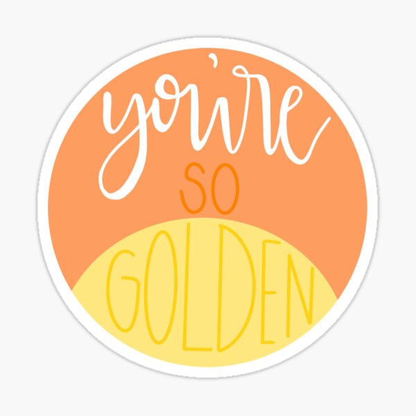 "you're so golden; harry styles inspired" Sticker for Sale by ...