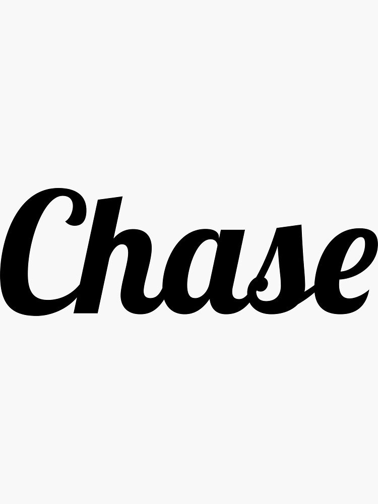 "Chase" Sticker for Sale by gulden | Redbubble