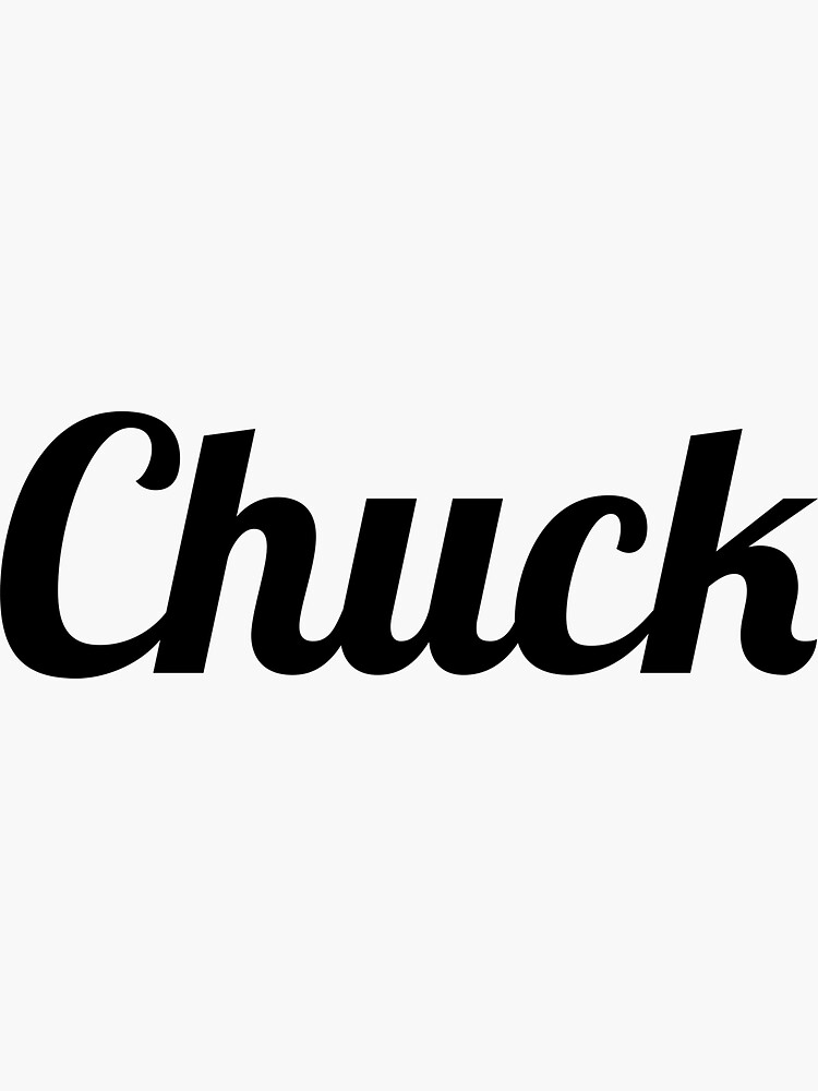 "Chuck" Sticker for Sale by gulden | Redbubble