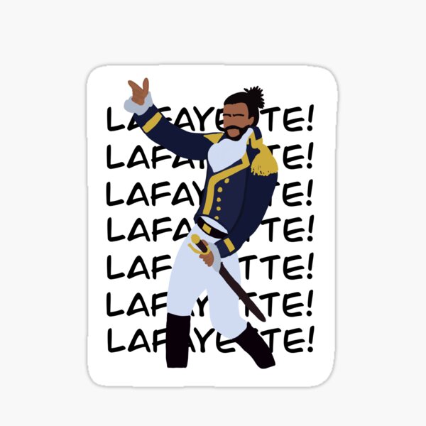 "Lafayette (Favorite Fighting Frenchman)" Sticker for Sale by jvcreate ...