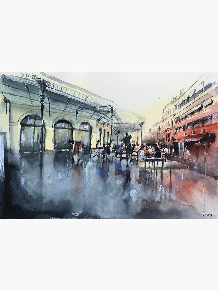 "Place des Chartrons - Bordeaux - Watercolor" Art Print by nicolasjolly ...