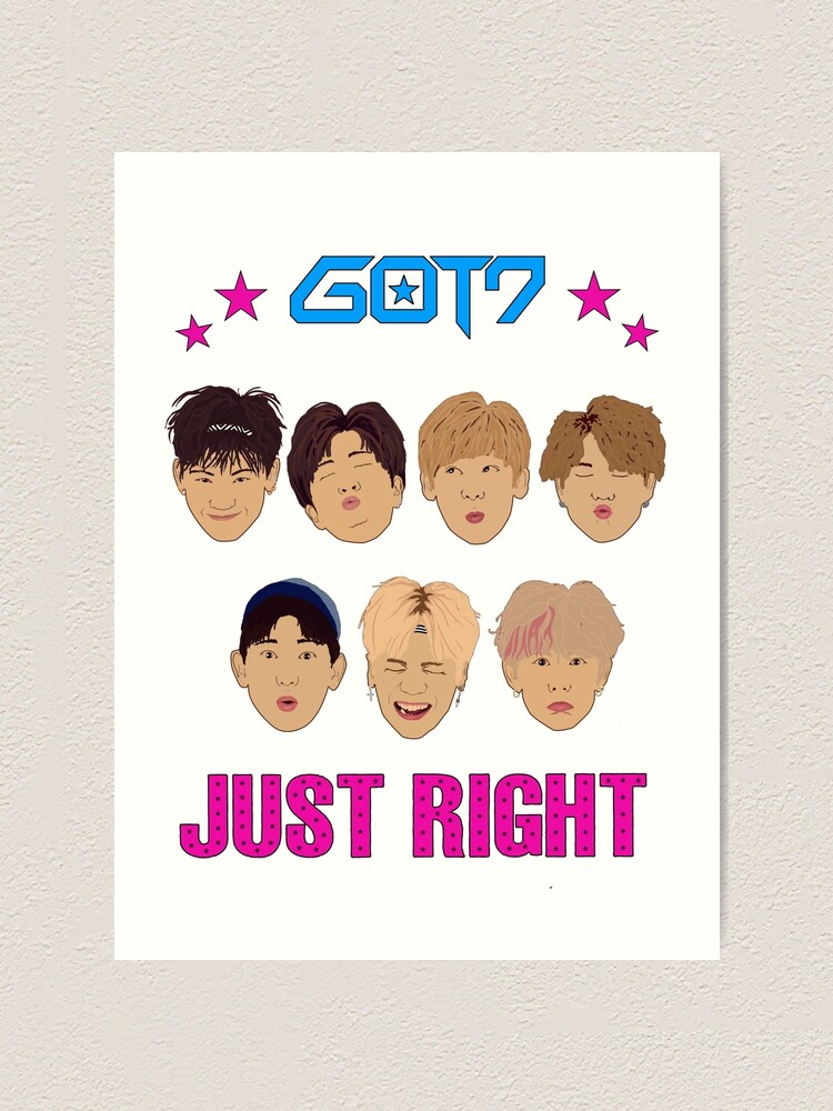 "Got7 Just Right" Art Print for Sale by kpoplace | Redbubble