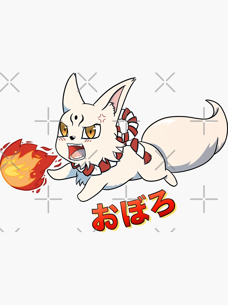 "Oboro the Fox - BOFURI" Sticker for Sale by maxvonfelden | Redbubble