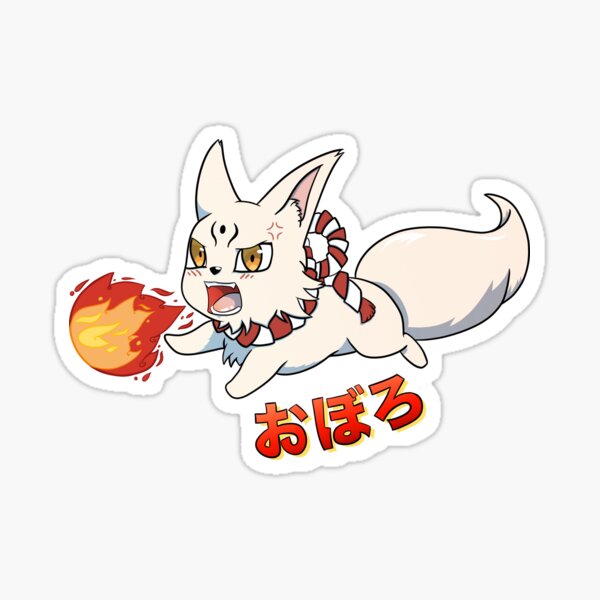 "Oboro the Fox - BOFURI" Sticker for Sale by maxvonfelden | Redbubble