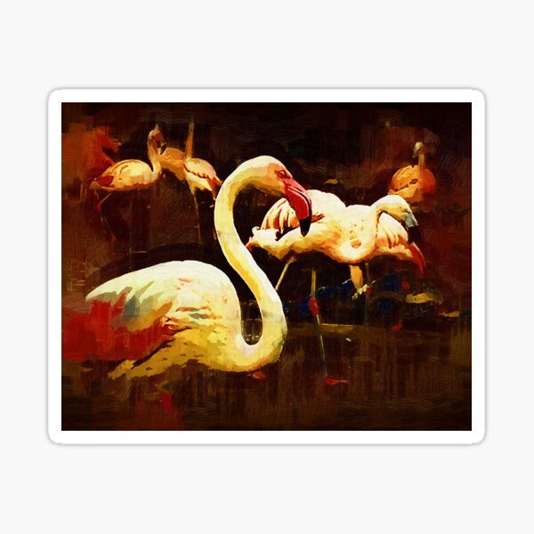 "Gothic Flamingo" Sticker for Sale by KirtTisdale | Redbubble