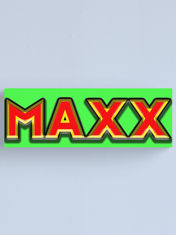 "Maxx Neon Logo" Canvas Print for Sale by TwitchMusicUK | Redbubble