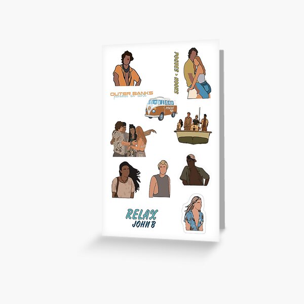 "Outer Banks Sticker Pack" Greeting Card for Sale by abvdesignsco ...