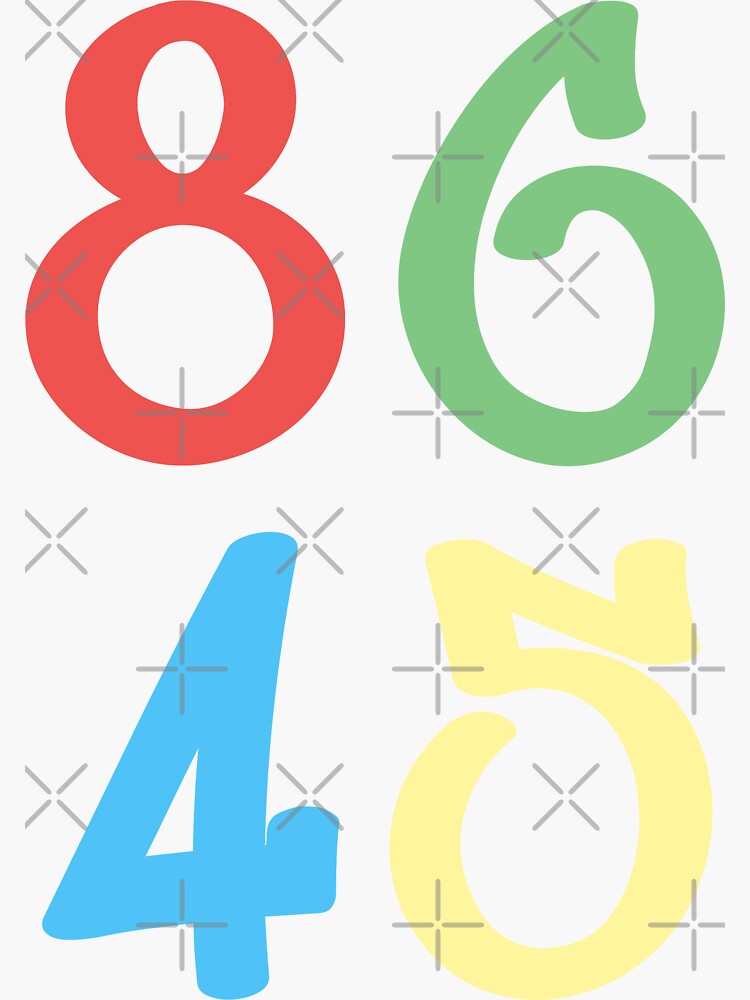 "8645 marker design" Sticker for Sale by lovesuperkarma | Redbubble